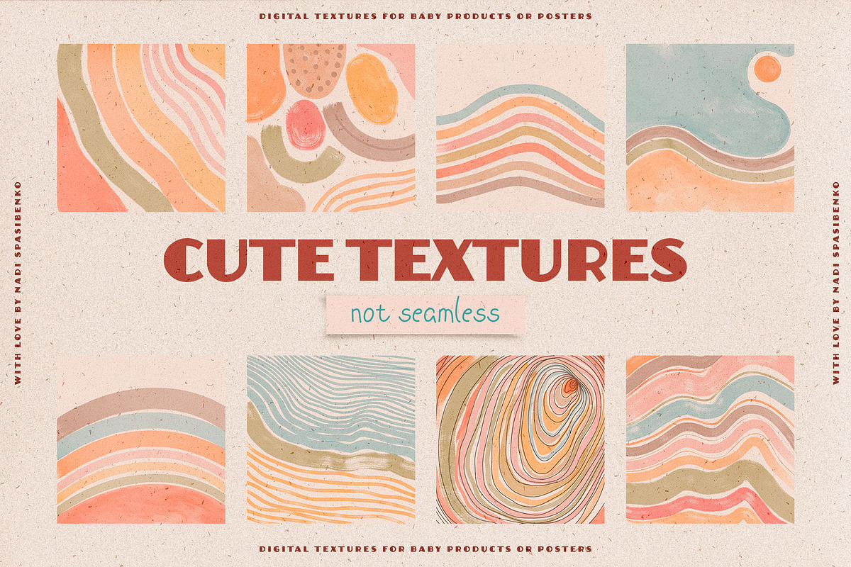 17 cute retro textures