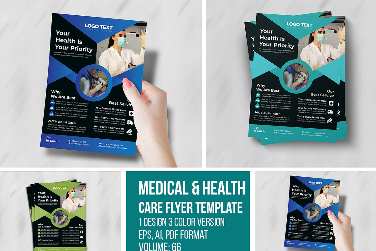 Creative Medical flyer Template, a Flyer Template by MRI STUDIO