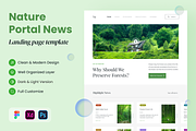 Natura - Nature News Portal Website, a Websites & App Template by SLAB ...