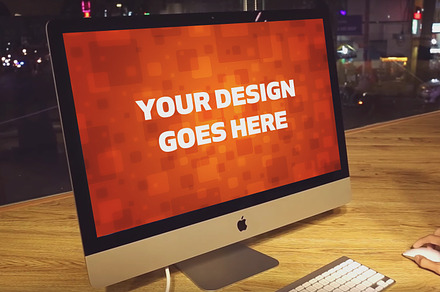 MacBook Display Mock-up #98, a Mac Mockup by vraiana