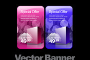 Shiny glossy colored banners, a Decorative Illustration by Sunny