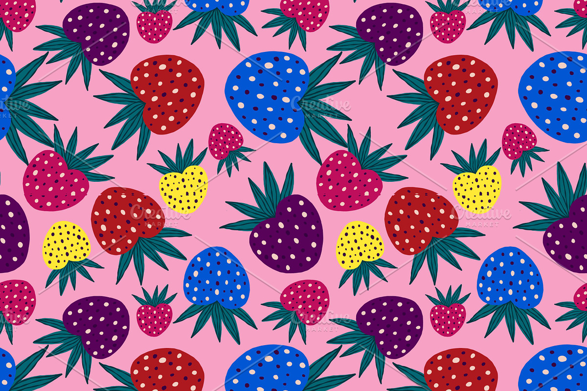 Juicy berries seamless pattern, a Pattern Graphic by Art's and patterns ...