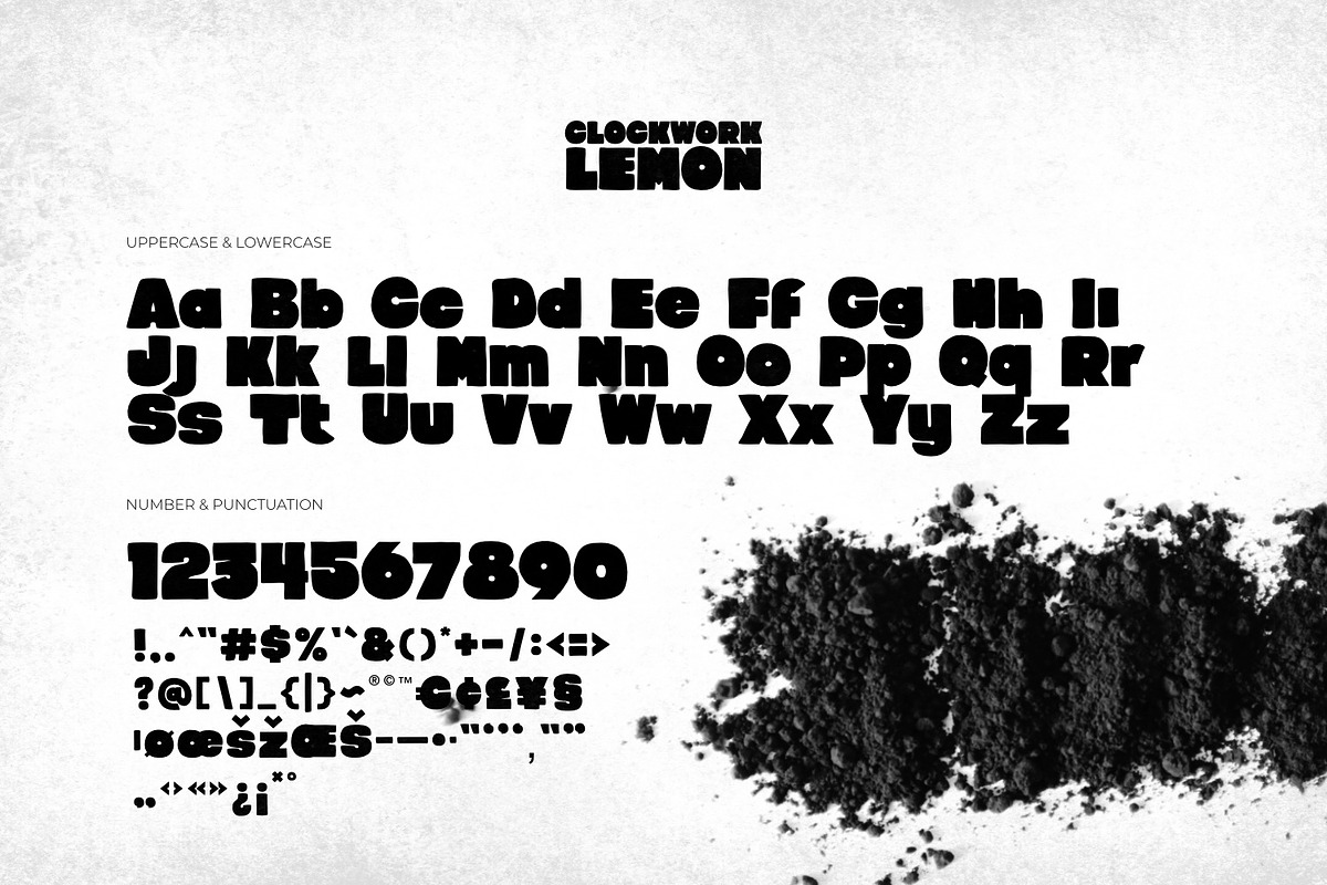 Clockwork Lemon - Fat Type | Creative Market
