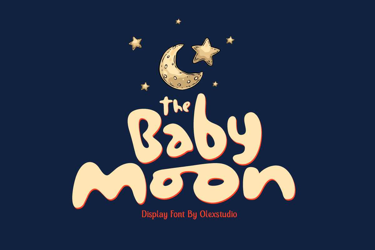 THE BABY MOON - Display Font | Creative Market