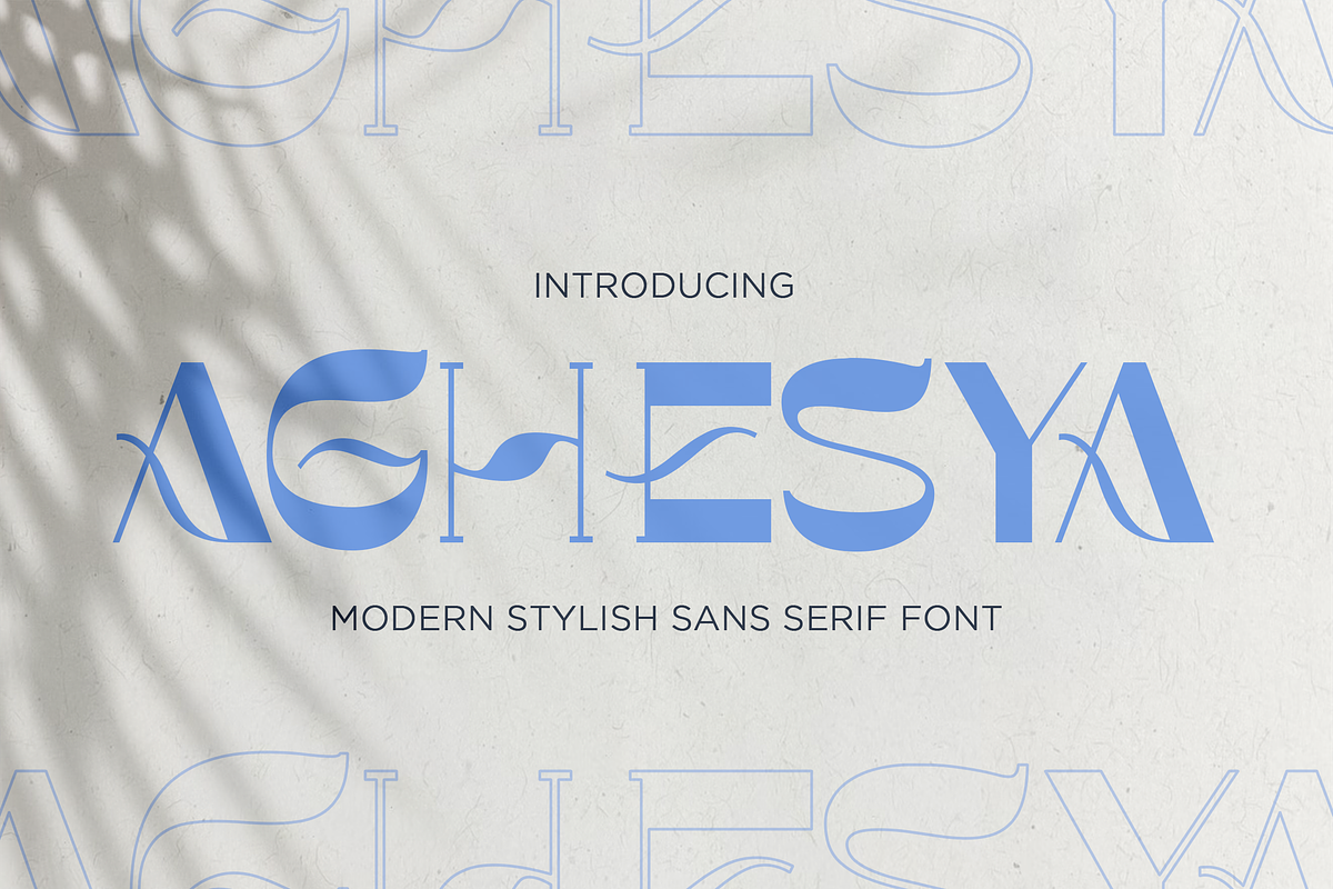 Aghesya Font Modern Stylish