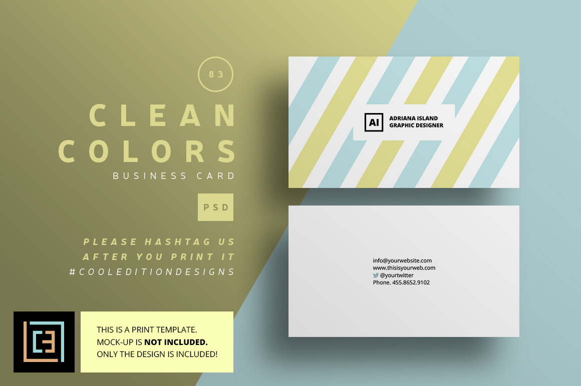 Clean Colors - Business Card 83, a Business Card Template by Cooledition