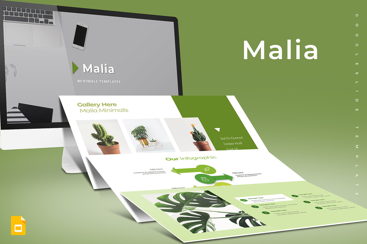 Malia - Google Slide Template, a Presentation Template by AQR Studio