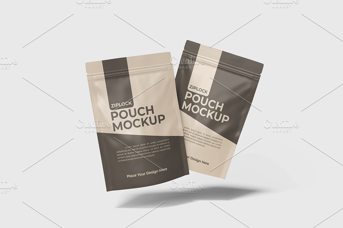 Ziplock Stand Up Pouch Mockup, a Packaging Mockup by Pixie Creative