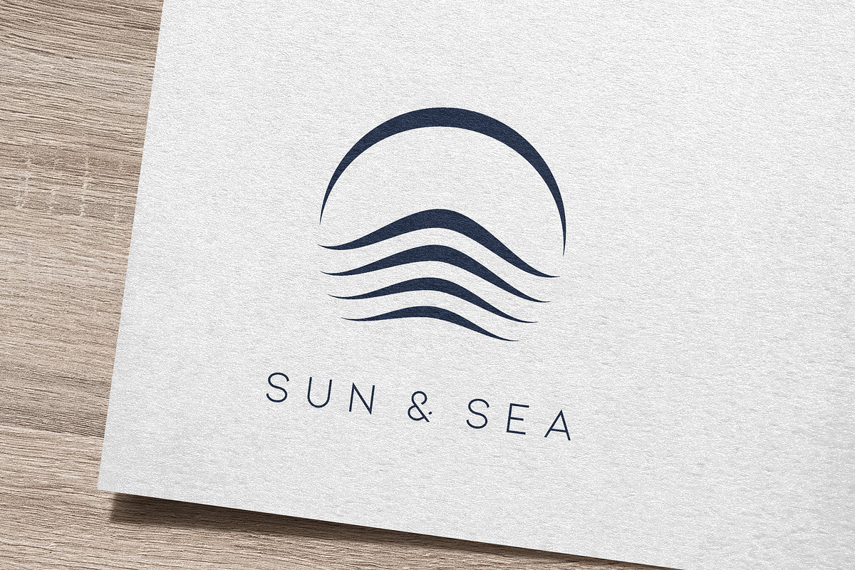 Sun & Sea Logo, a Branding & Logo Template by IKarGraphics