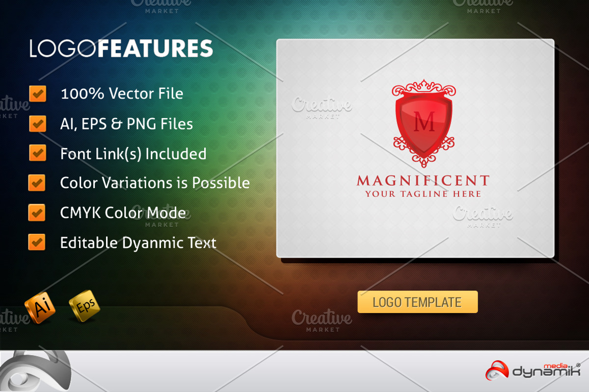 Magnificent - Logo Template, a Branding & Logo Template by DynamikMedia ...