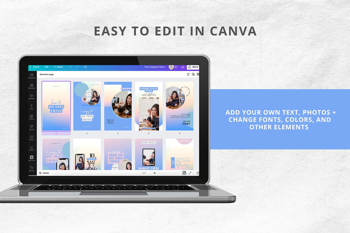 15 Color Pop Instagram Reel Covers, a Social Media Template by Joy ...