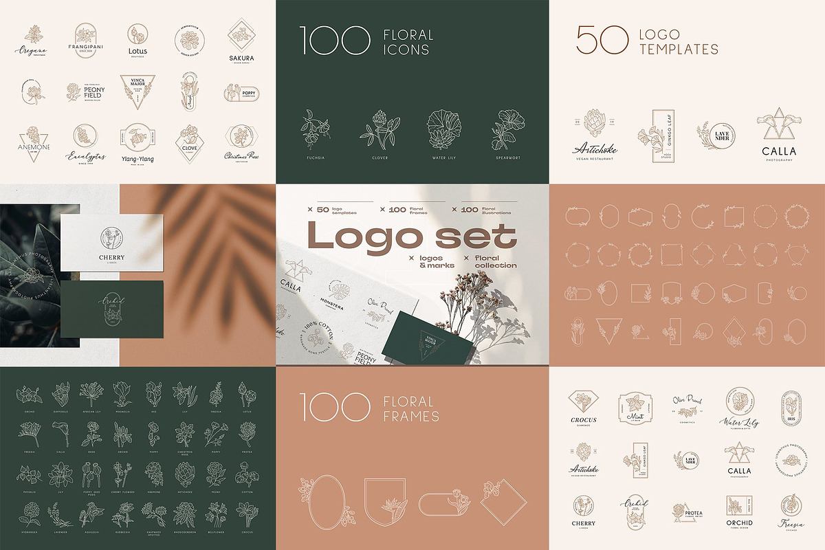 Logo bundle | Modern logo templates