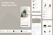 Furniture Shop Mobile App UI Kit, an UI Kit Template by Betush