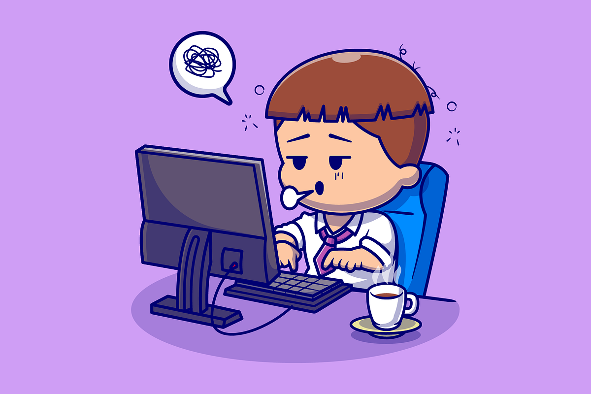 Cute People Working On Computer, a Person Illustration by Catalyst Labs ...