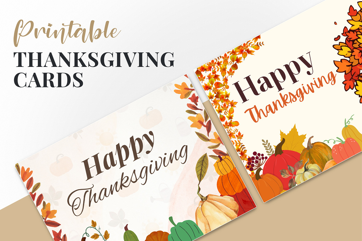 Editable Printable Thanksgiving Card, a Print Template by Snapybiz