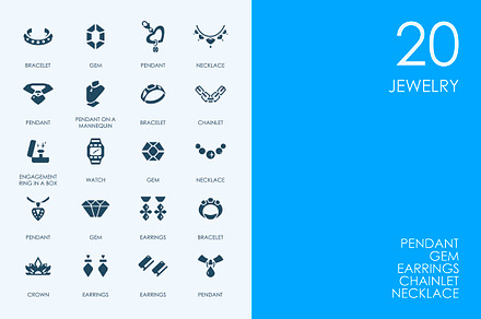 16 jewelry icons, an Icon by Palau