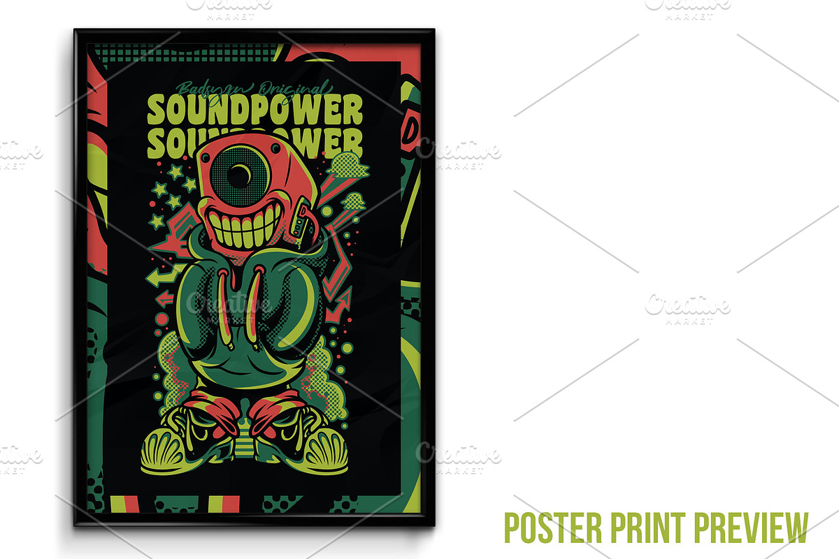 Sound Power Illustration, an Object Illustration by badsyxn