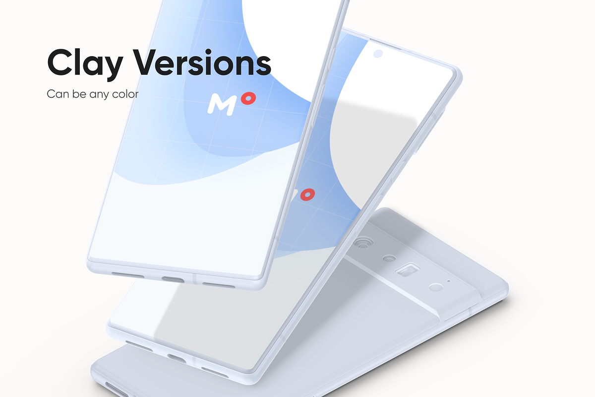 12 Google Pixel 6 Pro Mockups, an Android Mockup by 360 Mockups