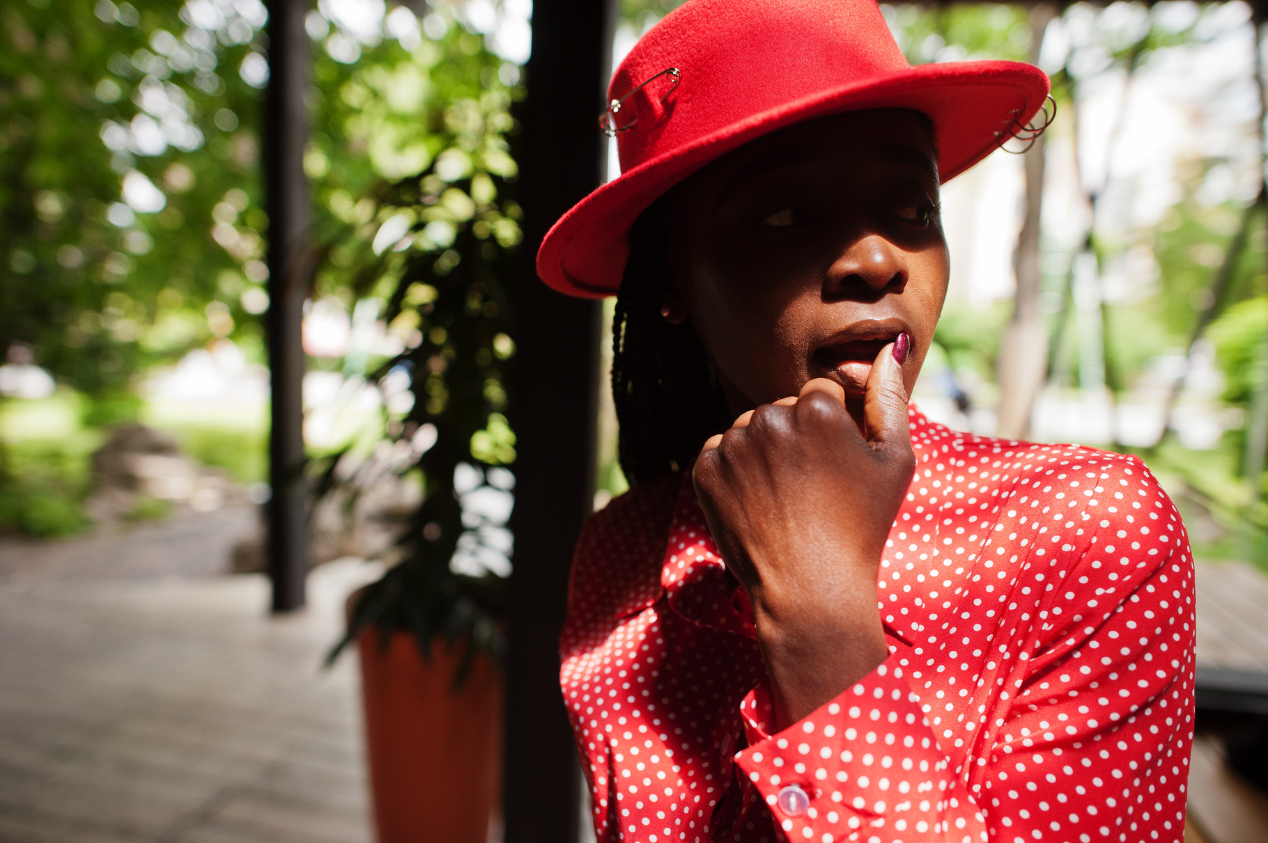 Pretty braids business african american lady bright bossy person, a ...