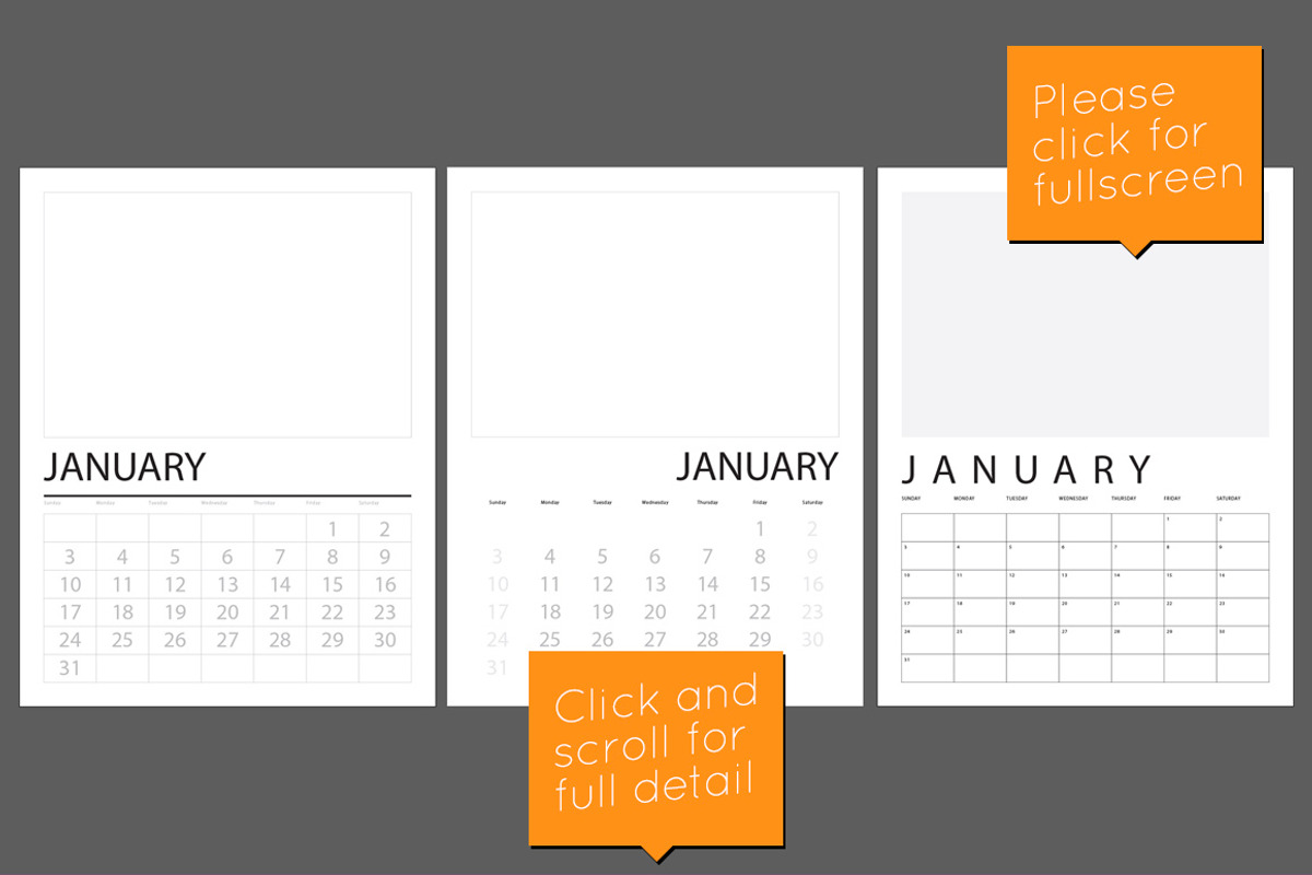 2015/2016 Calendar Templates, a Templates & Theme by MarkieAnn Creative