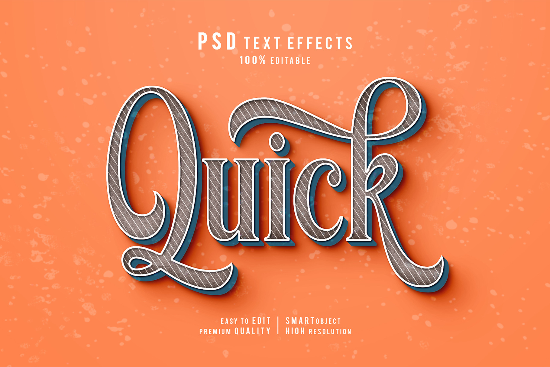 Creative Quick 3d text effects, a Layer Style Add-On by visualeffects1
