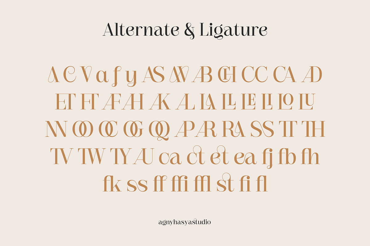 Garmalla - Display Serif Font, a Serif Font by agnyhasyastudio