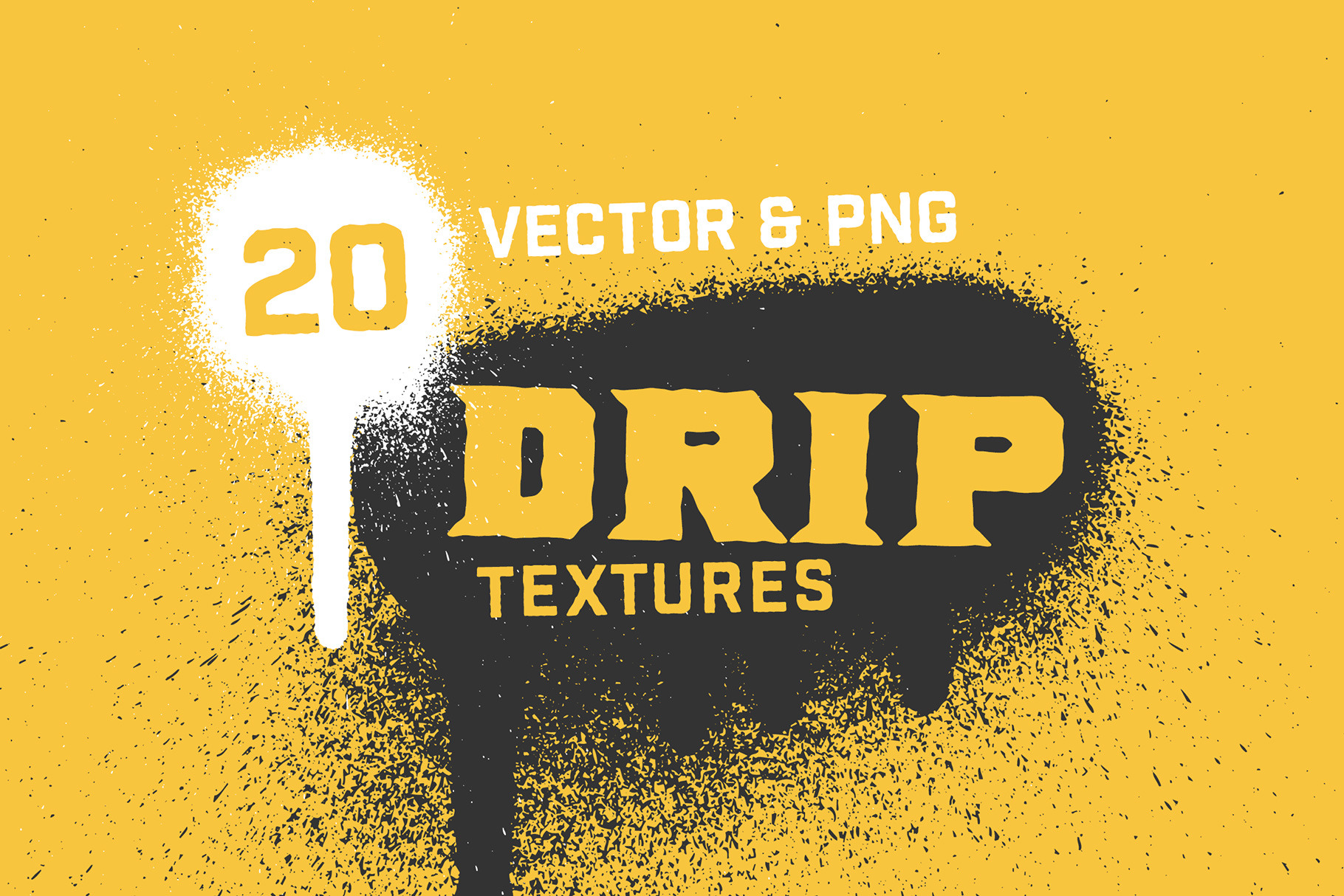 Spray Paint Drips, a Texture Graphic by GhostlyPixels