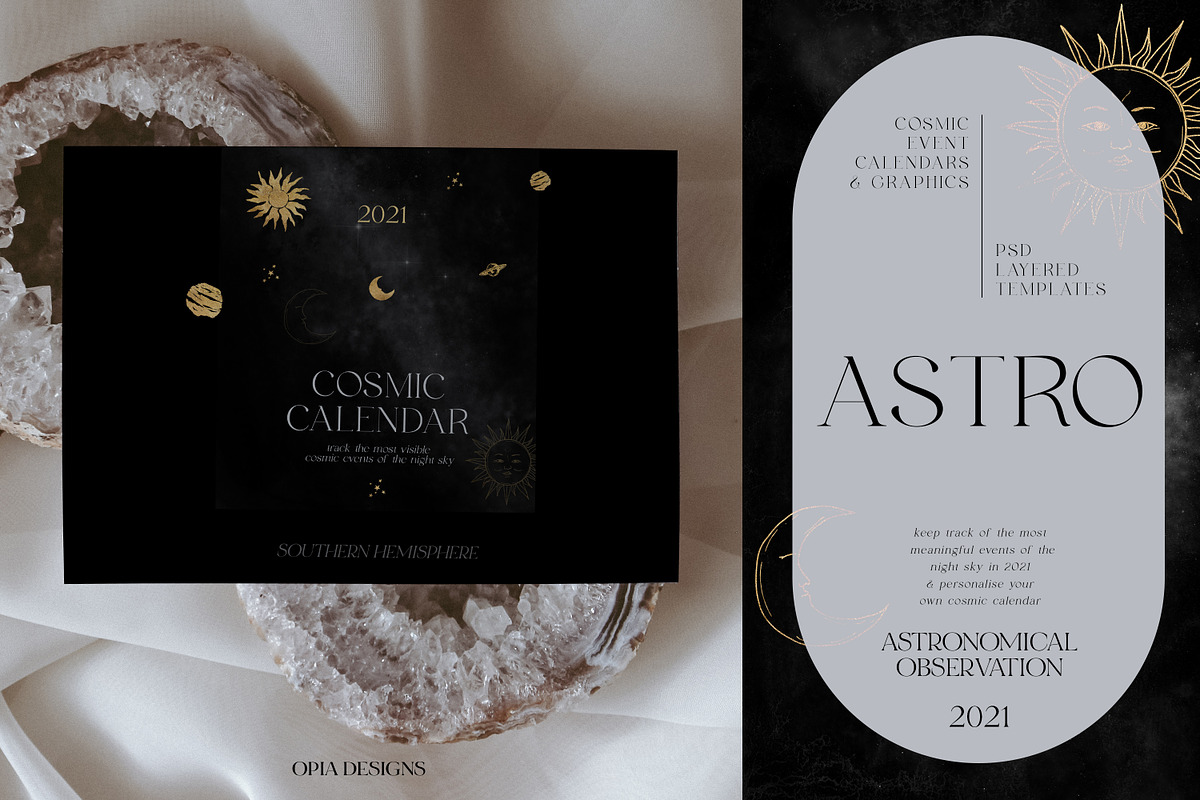 Astro -Cosmic Event Calendar Creator, an Illustration by Isabelle Salem
