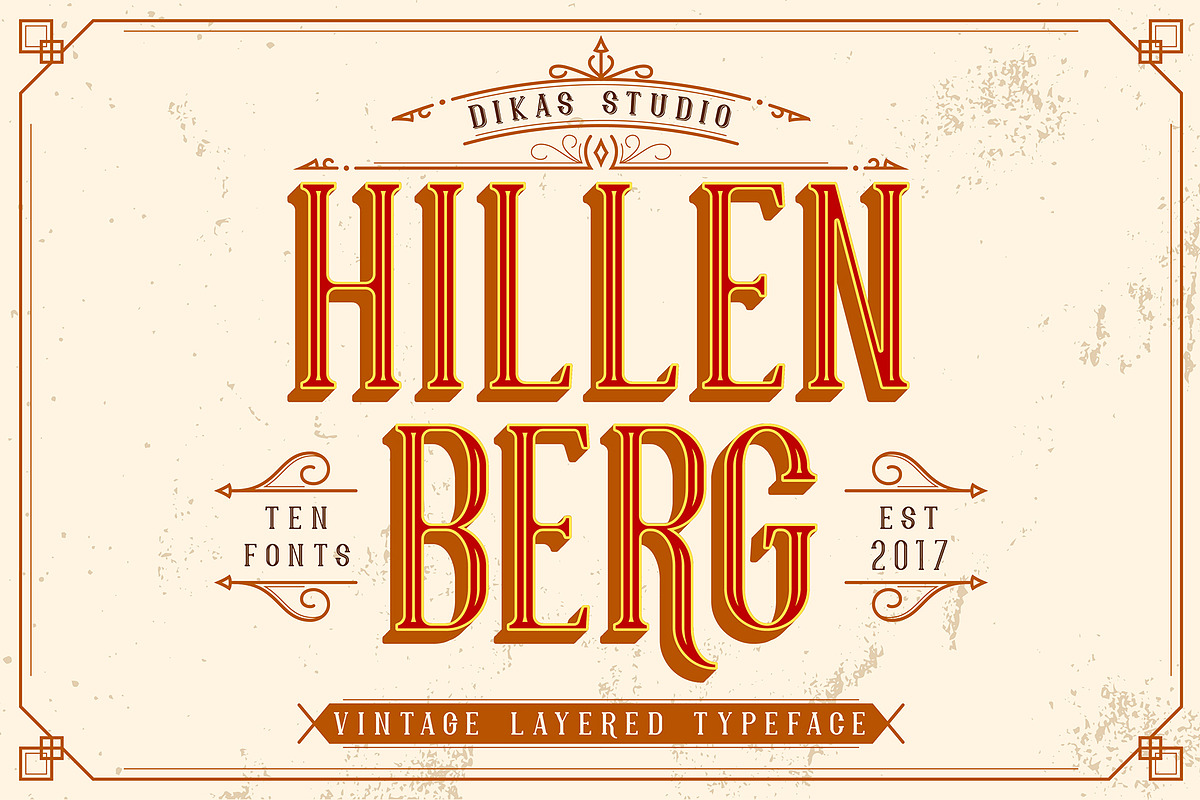 Serif Font Bundle, a Slab Serif Font by Dikas Studio
