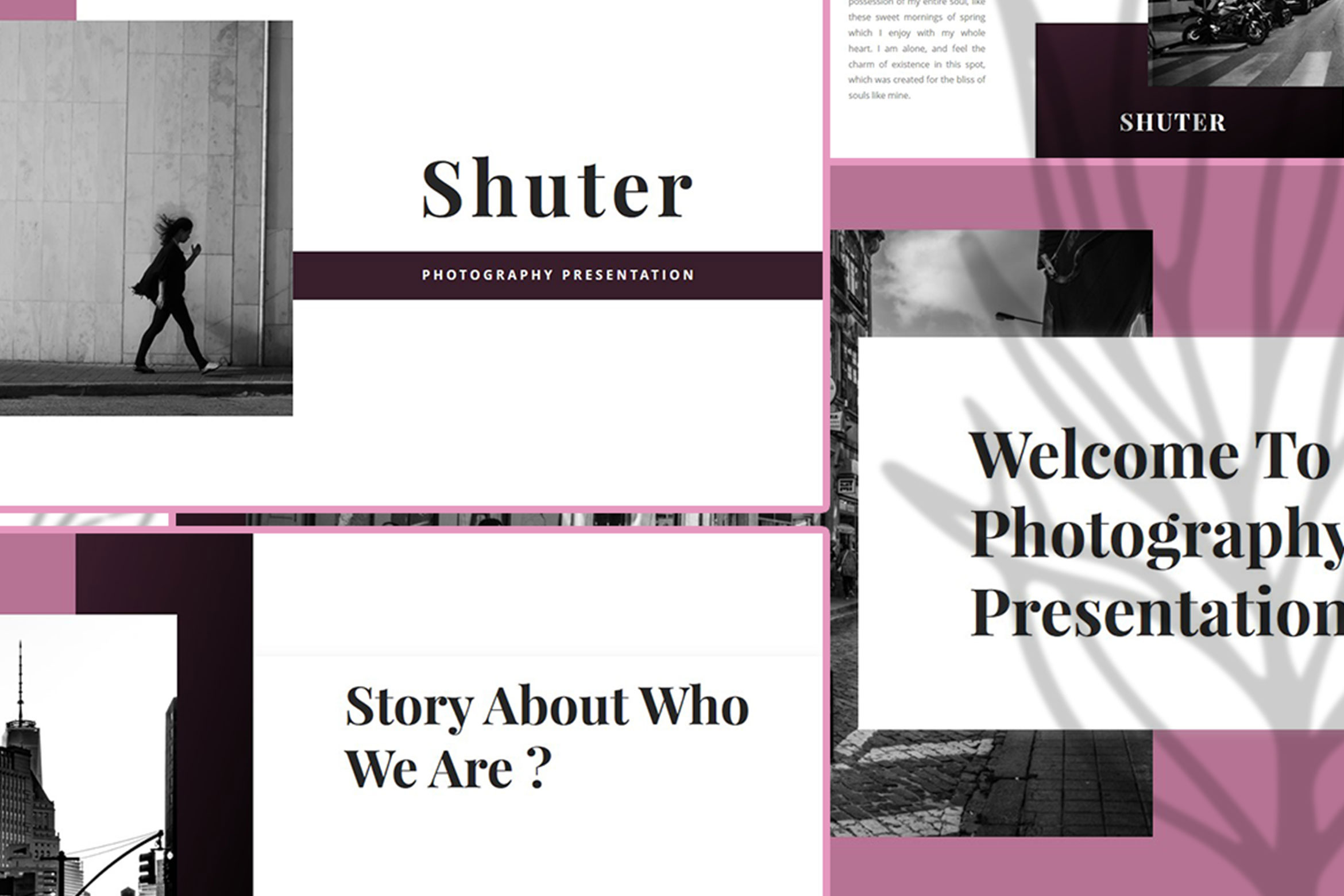 Shuter – Photography Keynote, a Presentation Template by Raseuki