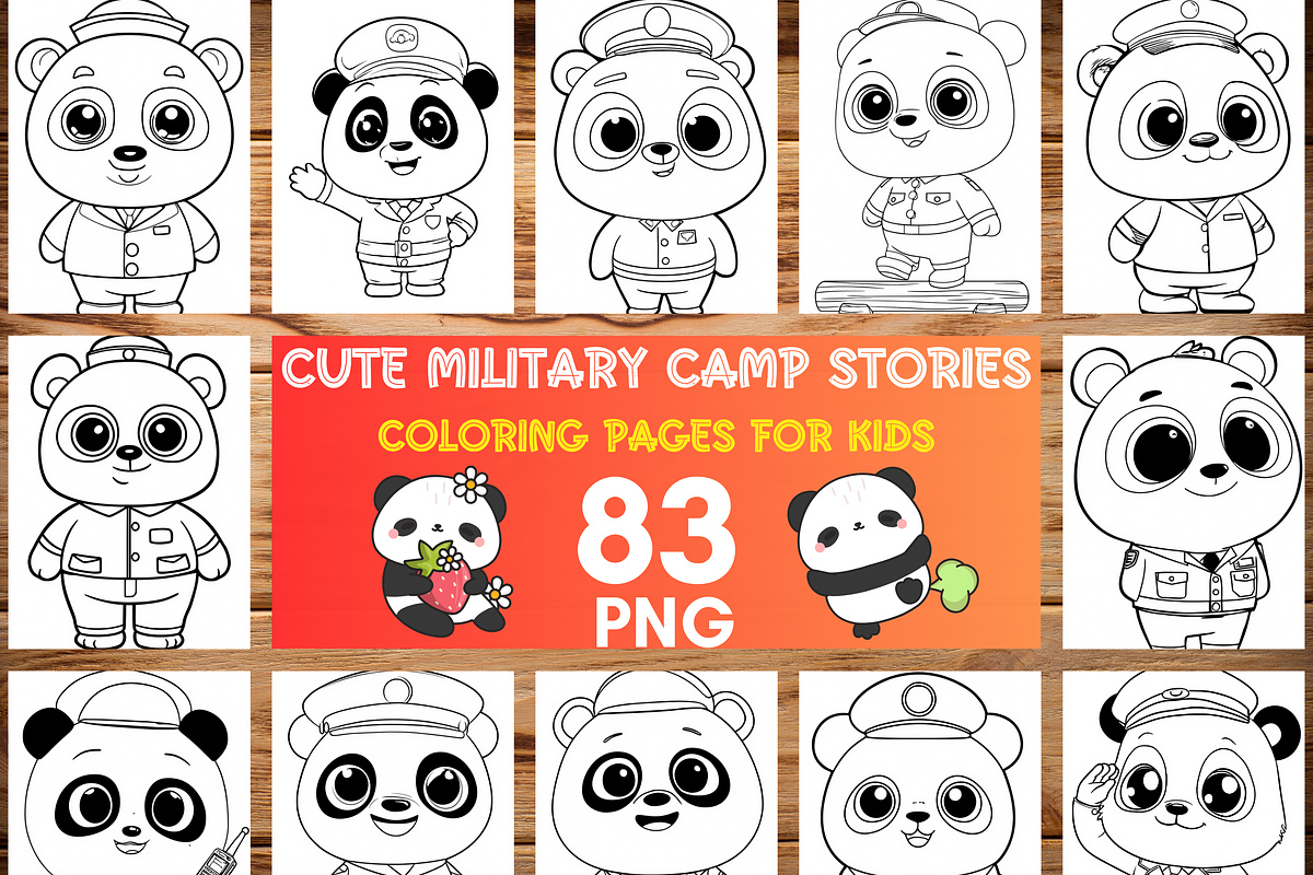 Cute Military Camp Coloring Pages