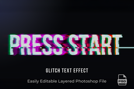 Text Effect Start Game Logo Game, a Layer Style Add-On by Navy Graphic ...