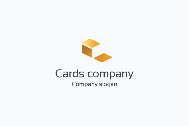 C cards files logo, a Branding & Logo Template by Vitalliy