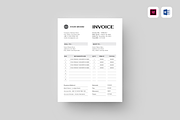 Invoice | MS Word & Indesign, a Stationery Template by Leaflove