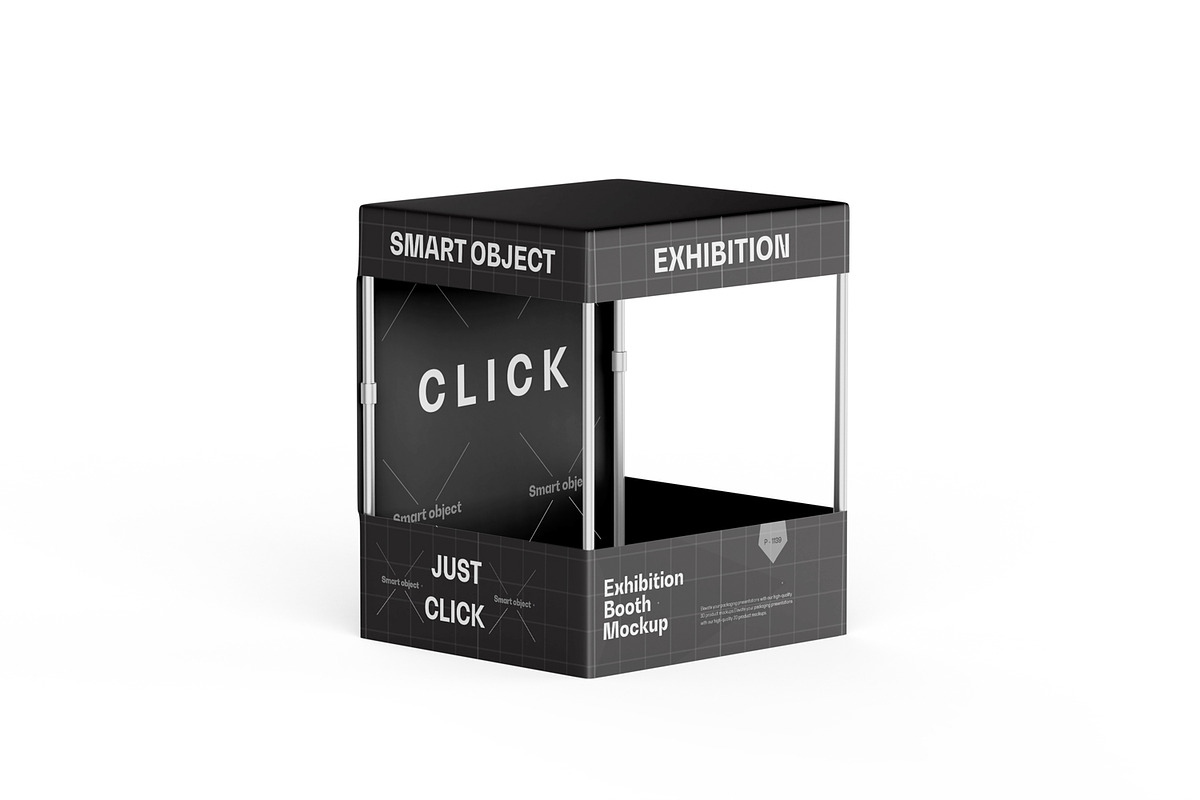 Exhibition Display Booth Mockup, an Advertising Mockup by Ram Studio