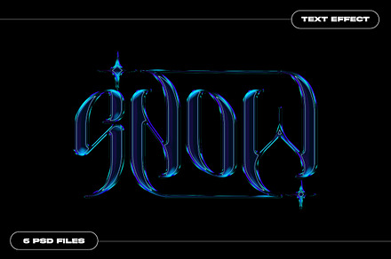 Frosted Glass Text Effect - PSD | Layer Styles ~ Creative Market
