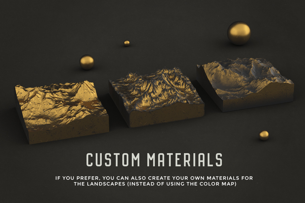 Set of 20 Landscapes maps, a Texture Graphic by MiksKS