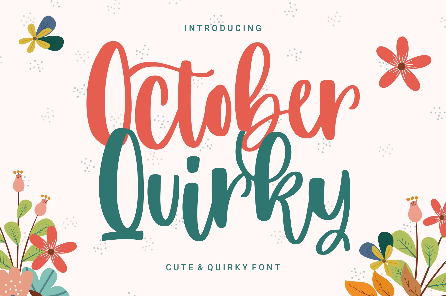 October Quirky - Cute Quirky Font, a Script Font by Good Java Studio