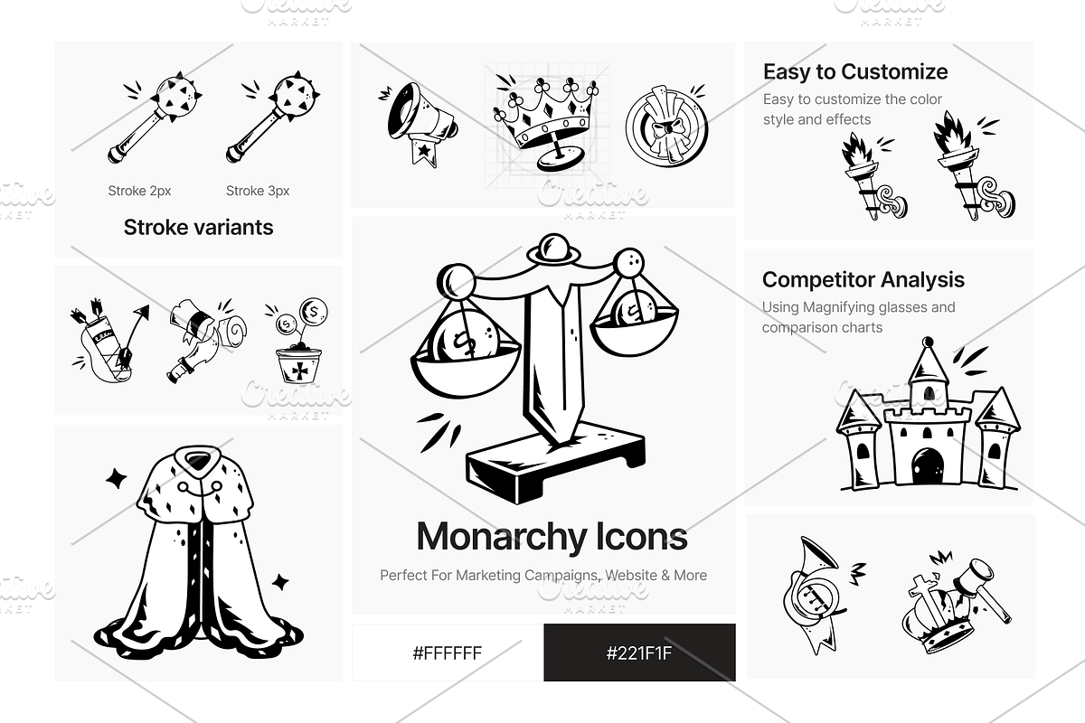Animated Monarchy Icons