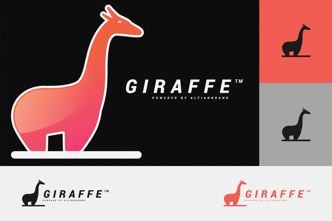 Giraffe Logo, a Branding & Logo Template by AlfianBrand