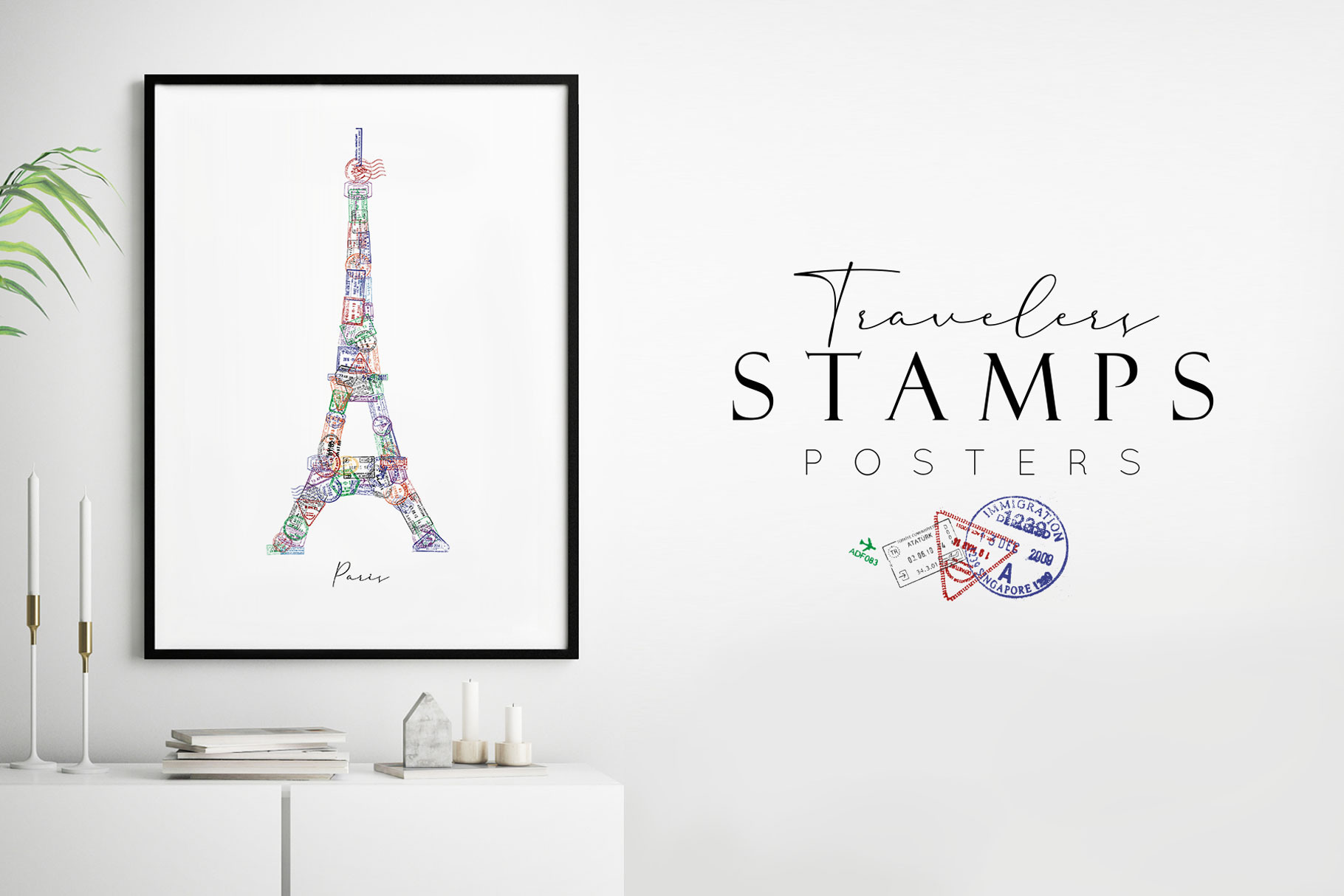 Travelers Stamps Posters, a Seasonal Illustration by Anna