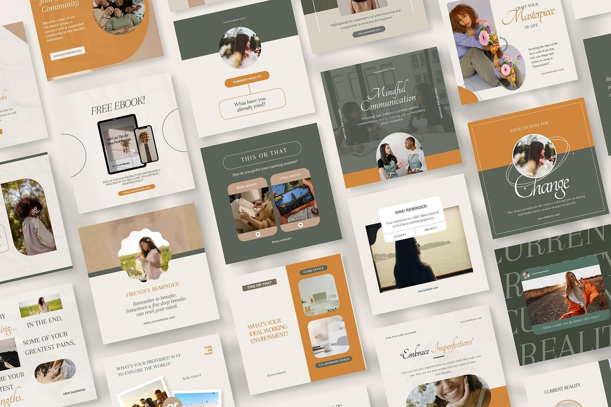 Life Coaching Canva Templates