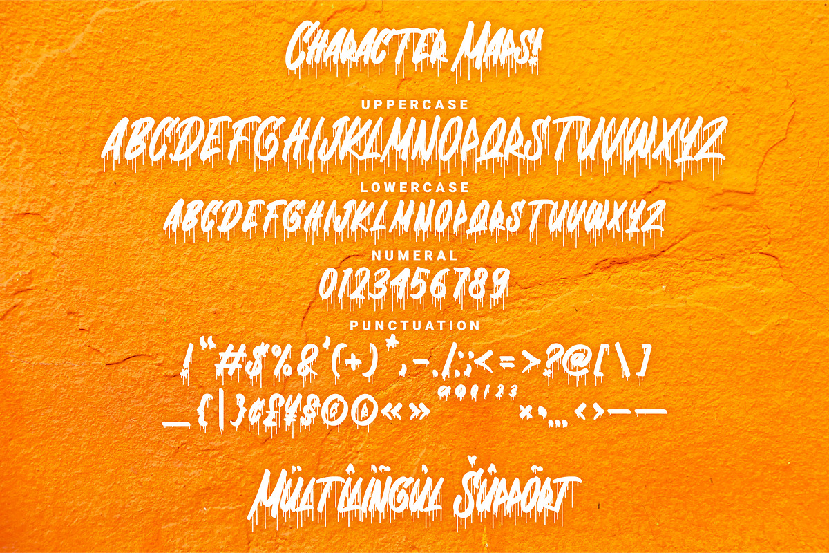 Dripping Drops - Graffiti Font, a Font by Prioritype Co