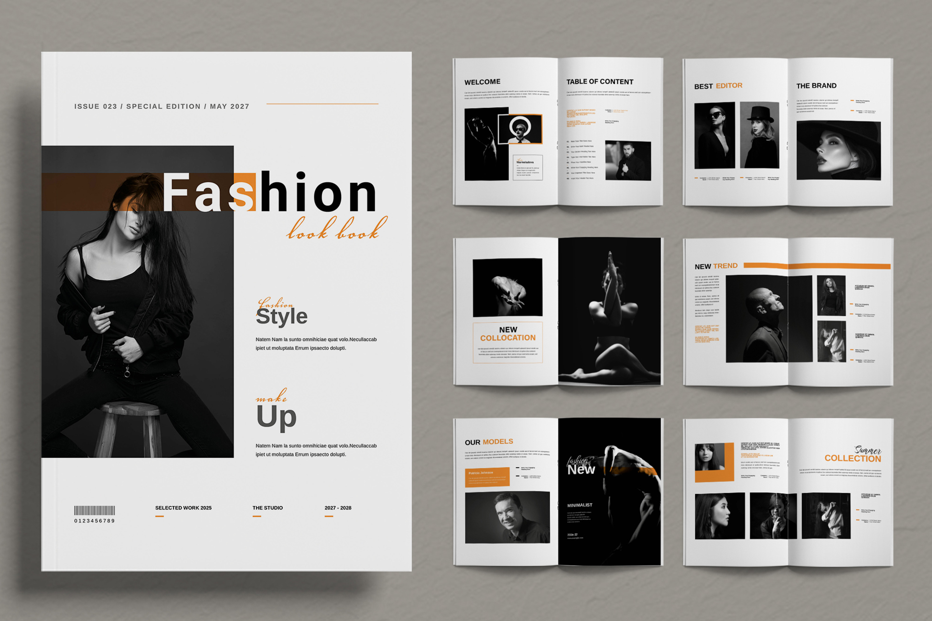 Fashion Look Book Design Template