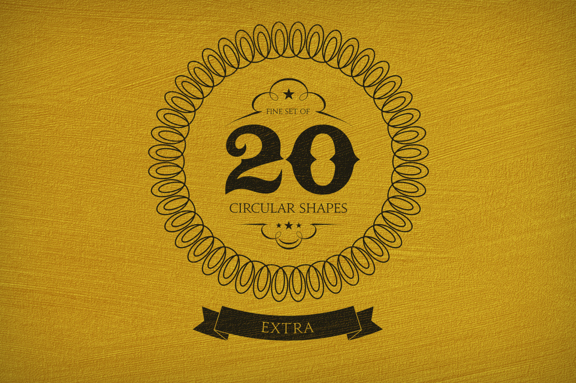 20 Circular Shapes - Vector - Extra, an Object Graphic by Damien ...