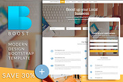 BOOST Bootstrap html template, a Bootstrap Template by Bootstraptor