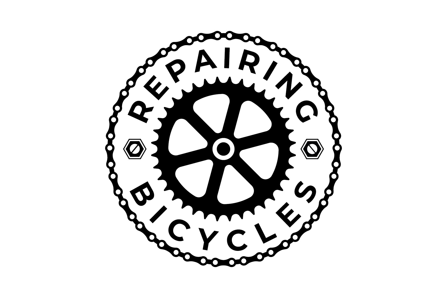 Repairing & Bicycle Logo Template, a Branding & Logo Template by Krafti Lab