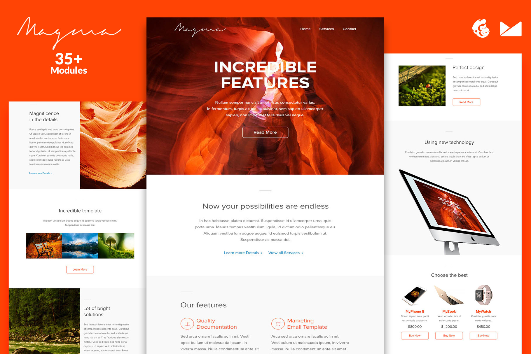 Magma Email Template + Builder, an Email Template by WEB4PRO