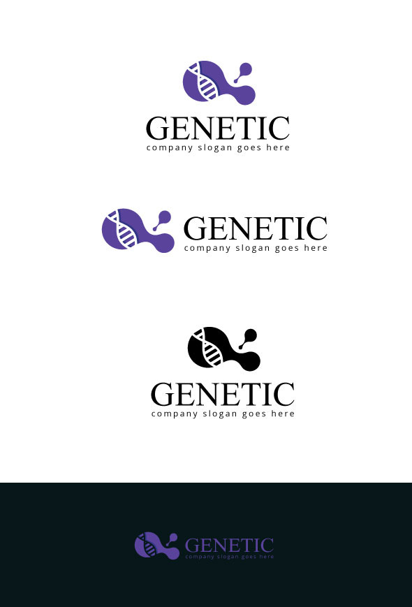 genetic logo | Branding & Logo Templates ~ Creative Market