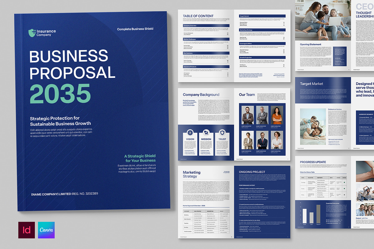 Proposal Template, a Brochure Template by BrandPacks